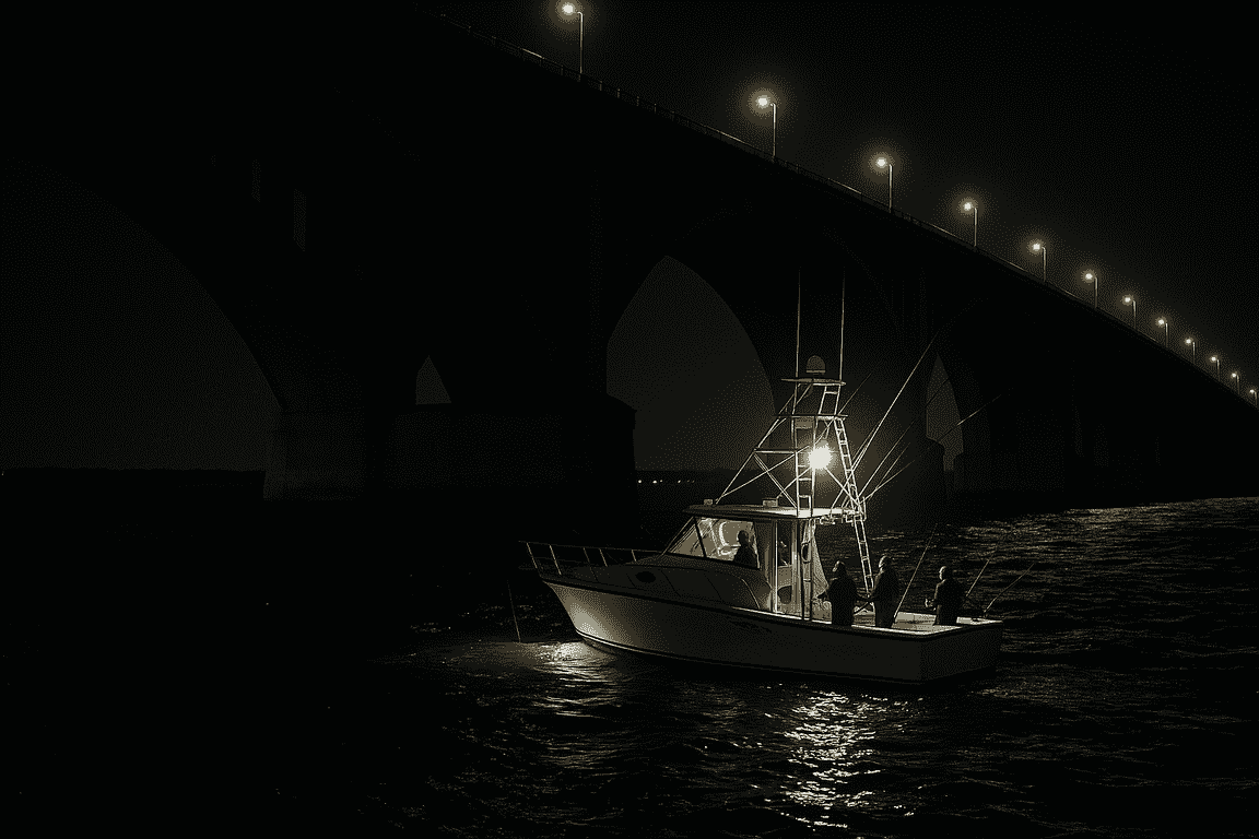 Night Fishing for Snook Under the Bridges of Tampa Bay